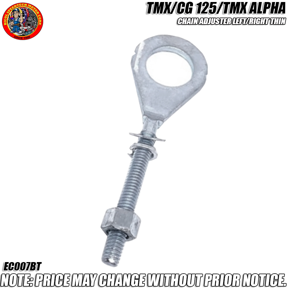 TMX/CG 125/TMX ALPHA CHAIN ADJUSTER LEFT/RIGHT (2 PIECES) (EC007BT ...
