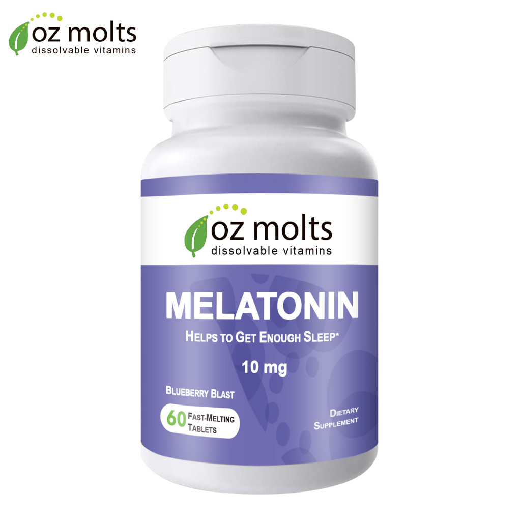 Ozmolts Melatonin Supports Sleep Faster Longer 60pcs Tablets, Restful ...