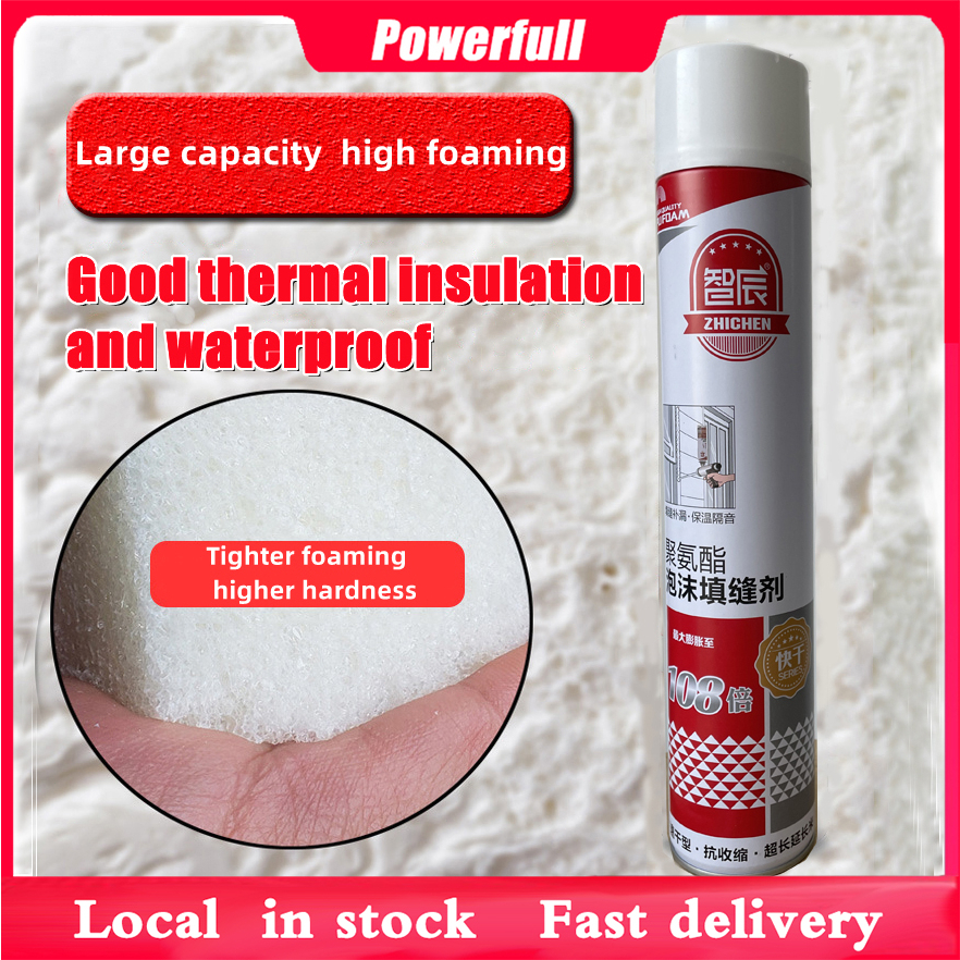 750ml Polyurethane Foam PU Foam Spray Fills Cracks And Joints, Gaps Around Pipes, Vents | Shopee ...