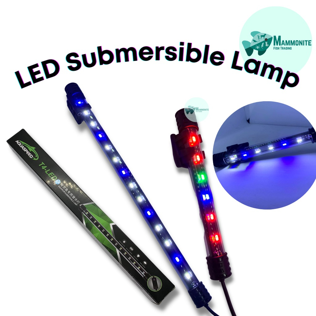 Aquarium Tank Cosmic T4 LED Lamp Submersible Light Tri-Colored ...