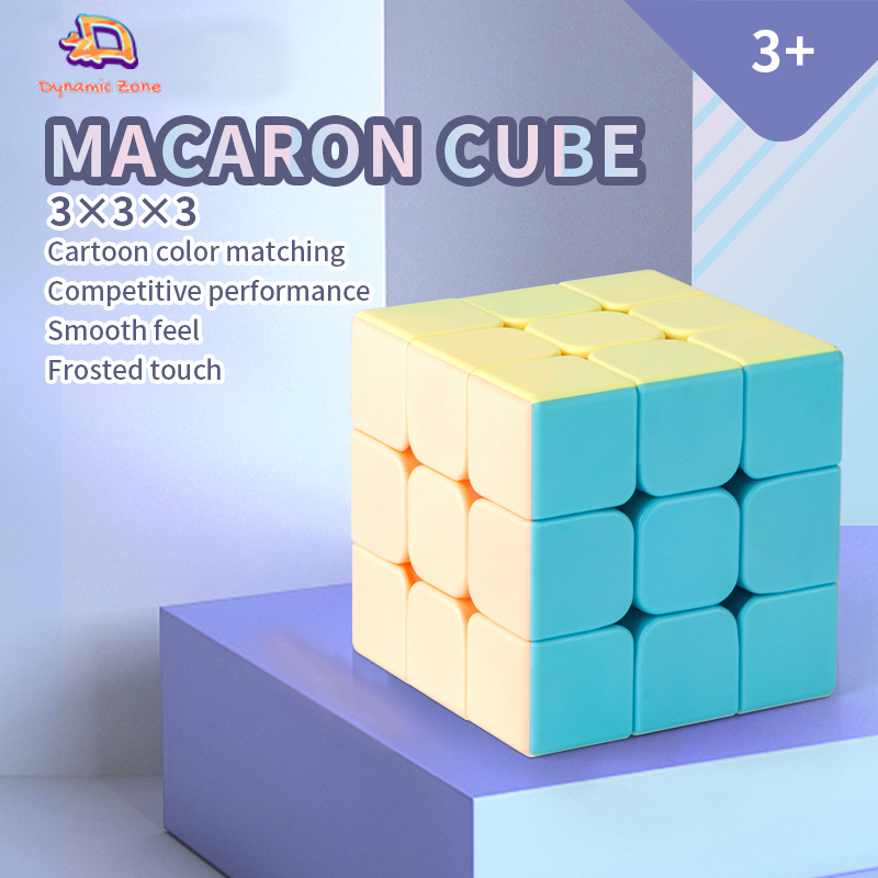 Dynamic zone Macaron Rubik's Cube 3x3 No Sticker Rubik's Cube Toy Game ...