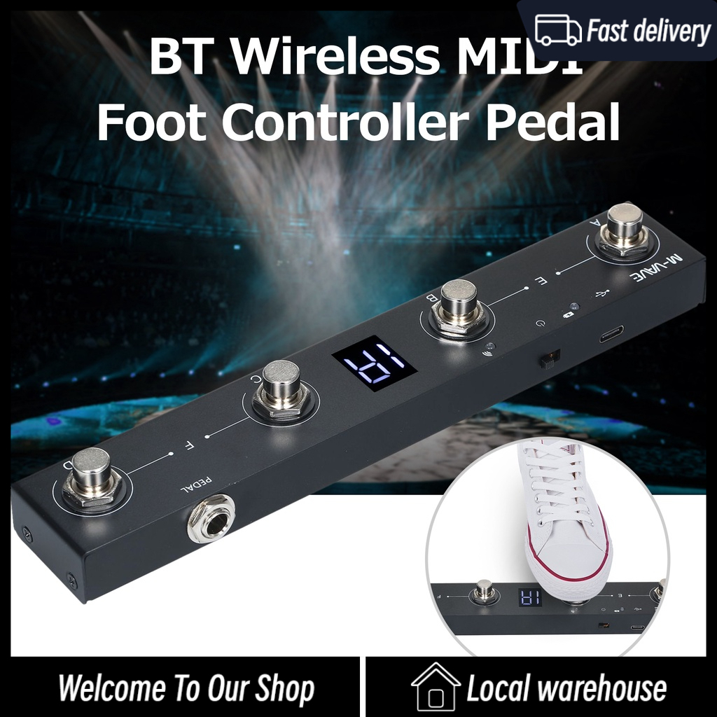 [Fast delivery]M-VAVE Chocolate BT Wireless MIDI Controller Rechargeable 4 Buttons Portable MIDI ...