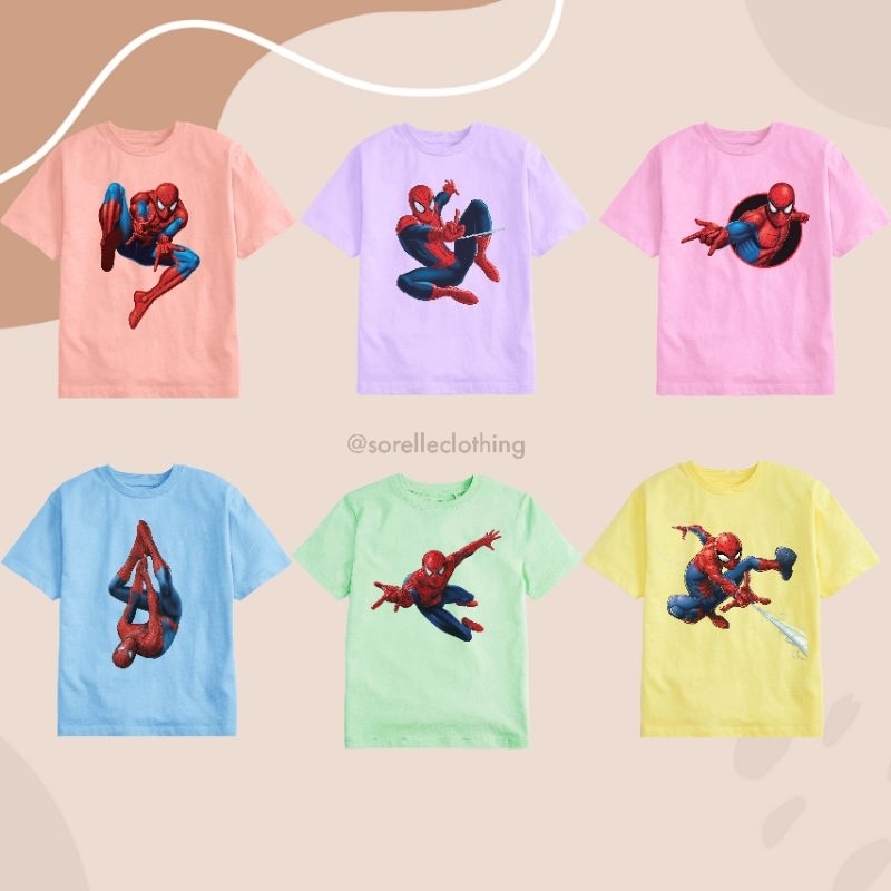 Spider Man Round Neck T-shirt (Kids-Teens) | Shopee Philippines