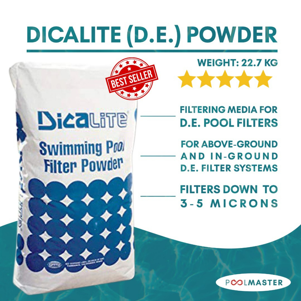 Dicalite Diatomaceous Earth (DE Filter Powder) for Swimming Pools 22 ...
