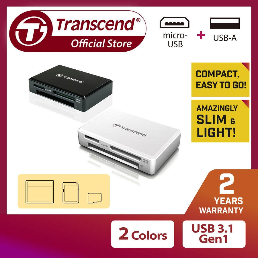 Transcend RDF8 USB 3.2 Gen 1 / 3.1 Gen 1 Card Readers | Shopee Philippines