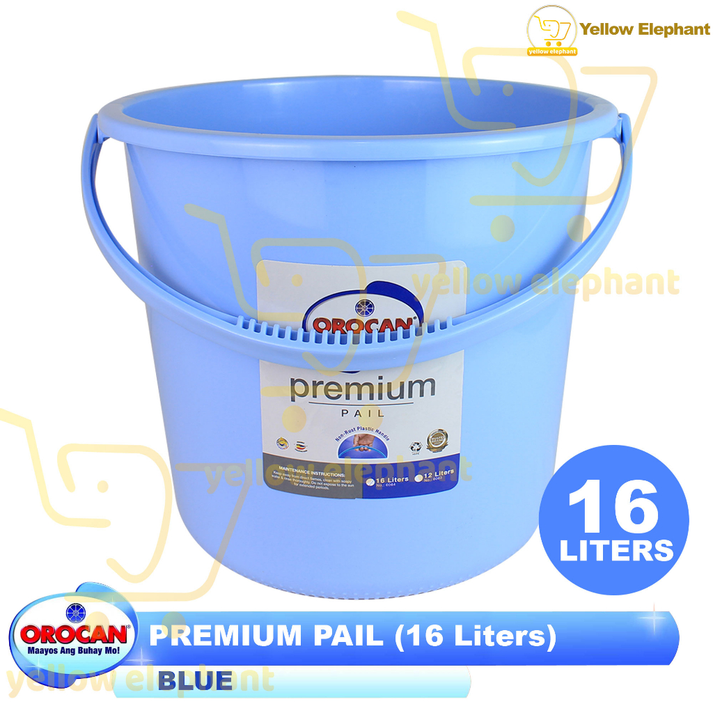 Orocan Premium Pail 16 Liters (Blue and White) | Shopee Philippines