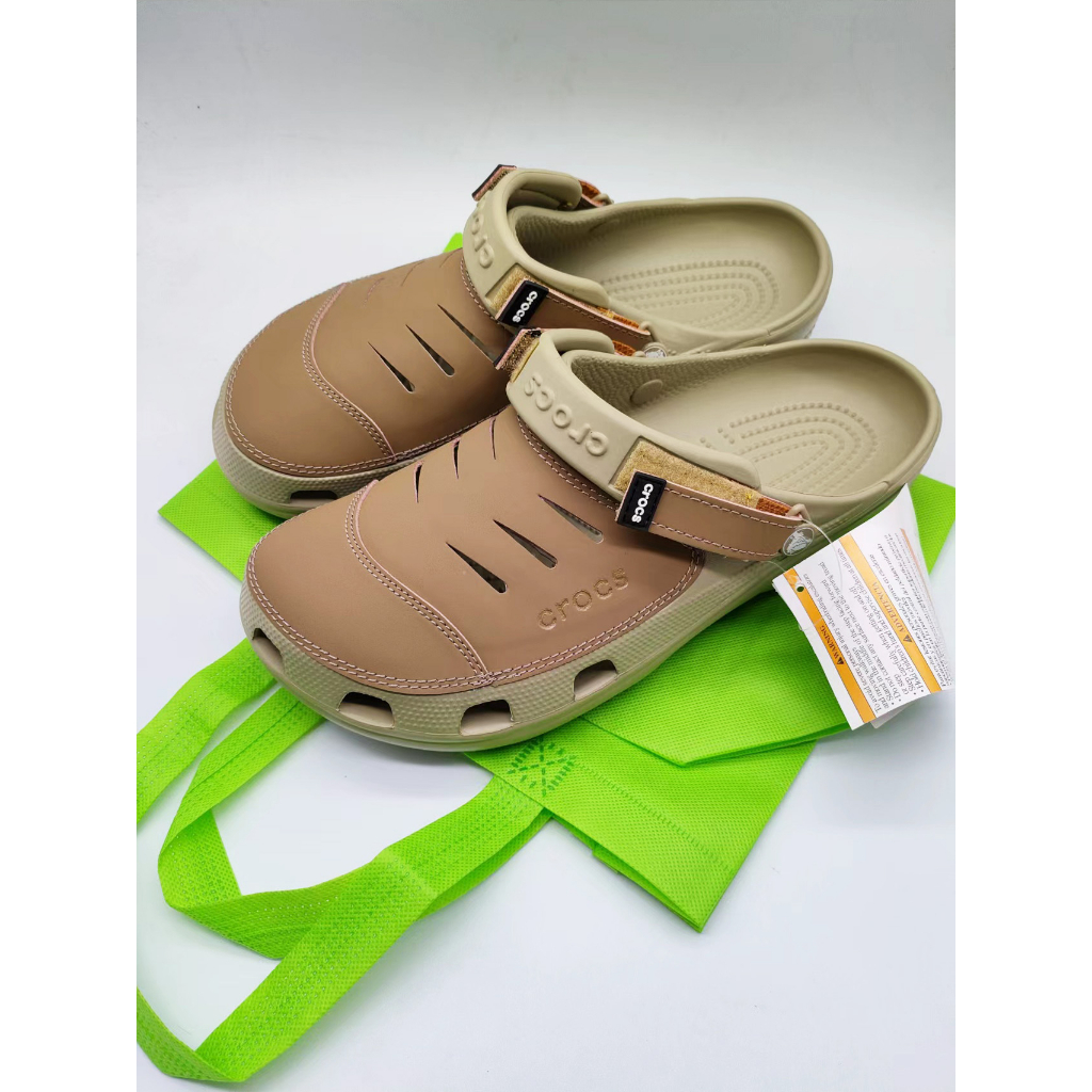 Crocs yukon classic clog khaki color for man sandals with ecobag ...