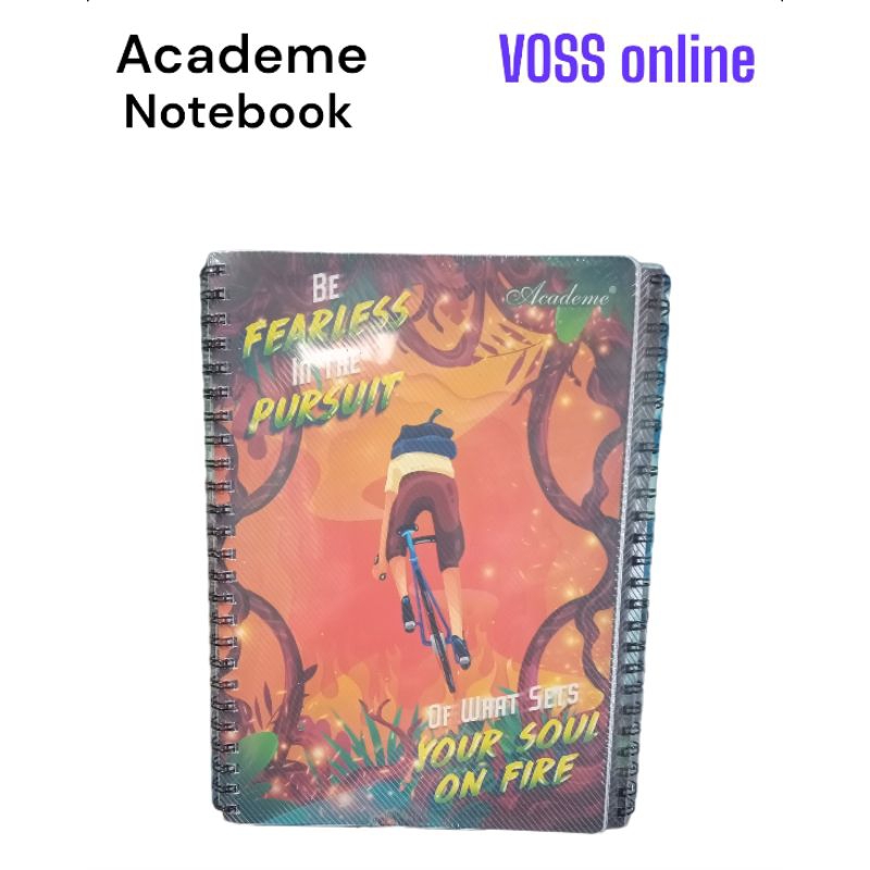 (5 PCS) ACADEME Double Loop Spiral Notebook 80 leaves - Wizdom ...