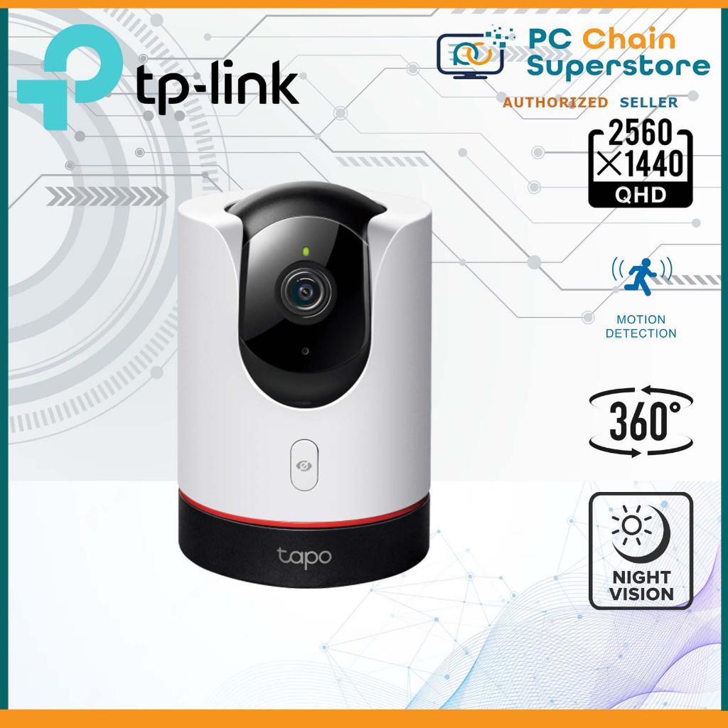 Tp-Link Tapo C225 AI Home Security Wi-Fi Camera - 2K Resolution | Pan/Tilt | Smart Motion ...