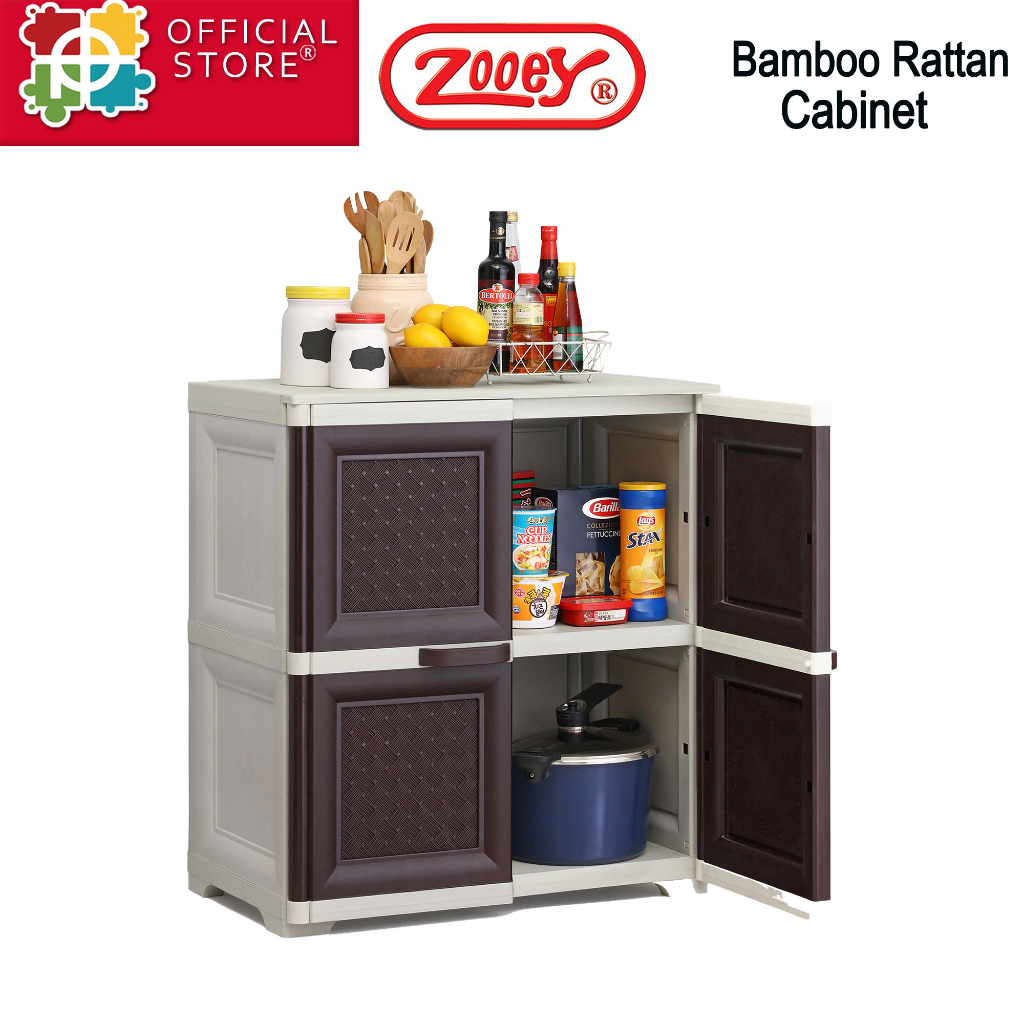 Zooey Bamboo Rattan Cabinet stock no. 2020 BAM | Shopee Philippines