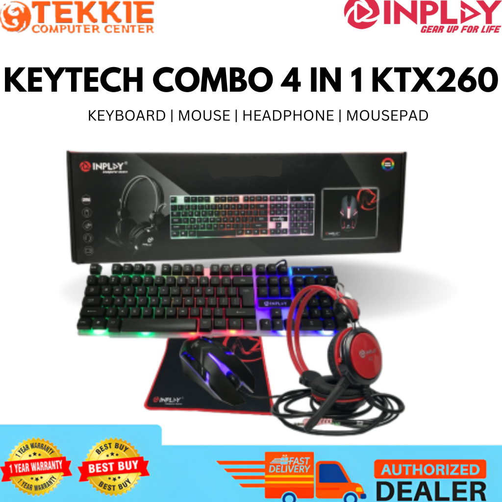 KEYTECH COMBO 4 IN 1 KTX260 KEYBOARD AND MOUSE | Shopee Philippines