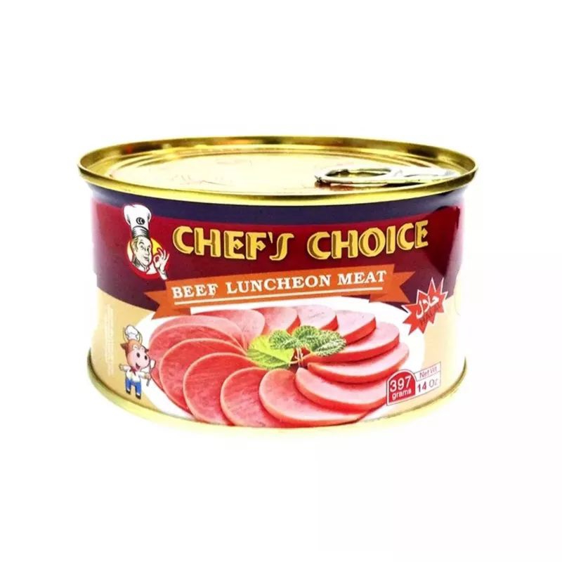 Chef's Choice Luncheon Meat 397g Beef/chicken | Shopee Philippines