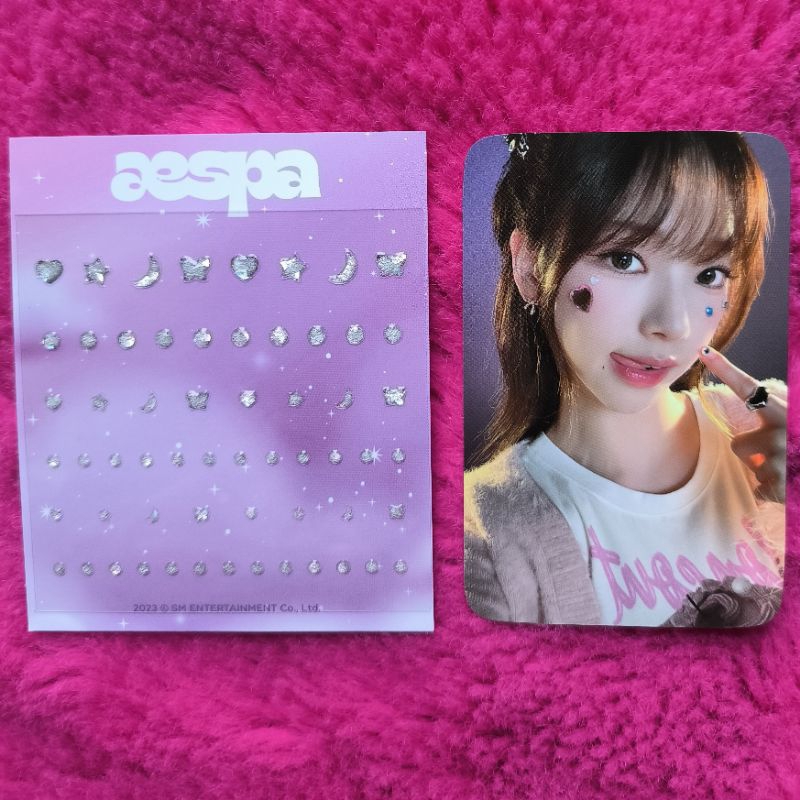 ONHAND Aespa Karina Point Sticker Set - Come to my inclusion | Shopee ...