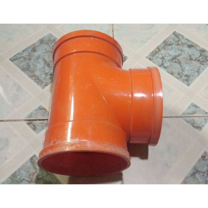 Random Brand Sanitary PVC Orange Tee 6" 6×6 6 inches (1pcs) | Shopee ...