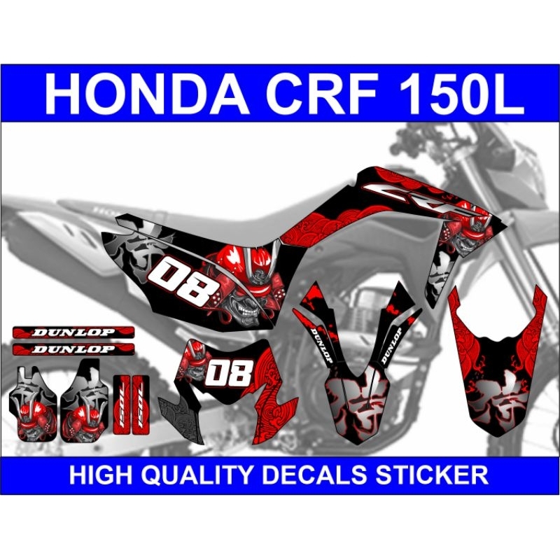 Honda crf 150L decals sticker, Laminated | Shopee Philippines
