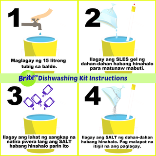 BritePH DIY Dishwashing Liquid Soap Negosyo Kit Doble Kita! How to make ...