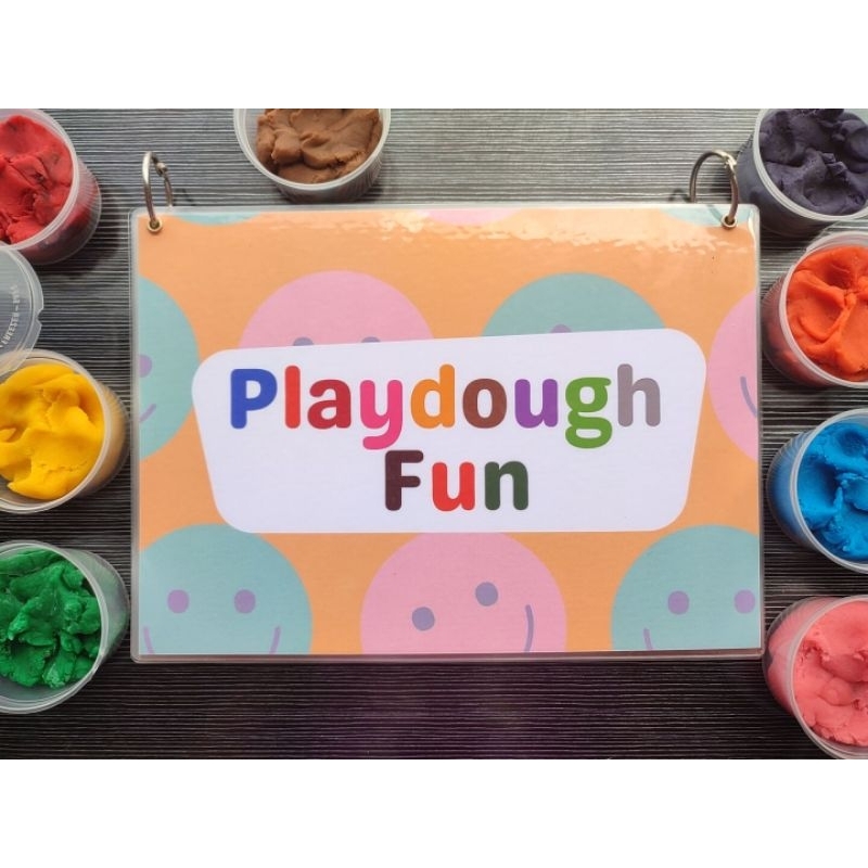 Playdough Mat For Kids A4 Play Dough Busy Book Activity Play Doh Toys ...