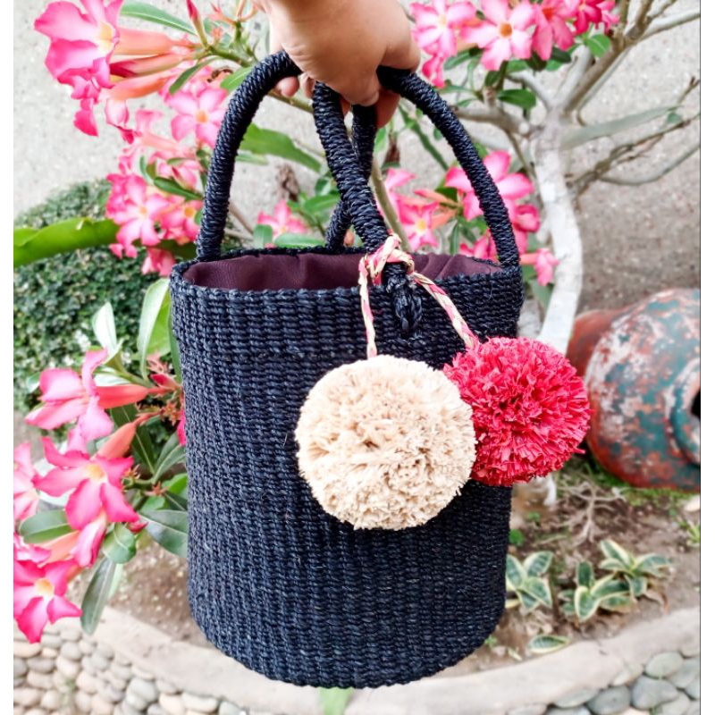Plain bucket abaca bag | Shopee Philippines
