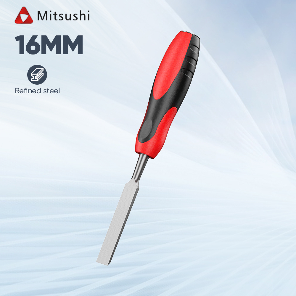 Mitsushi Industrial Wood Chisel 25mm/6mm Flat Chisel Wood Carving Tools ...
