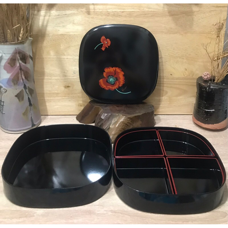 Kenzo bento box 2 layers with dividers | Shopee Philippines