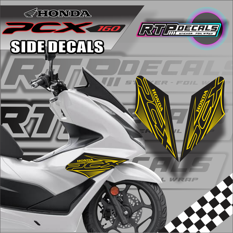 Honda PCX 160 Side Decals Sticker (PRINTED) | Shopee Philippines