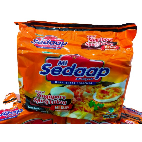 Mi Sedaap Mi Sup Singapore Spicy Laksa Flavour Instant Noodle [ Halal ...