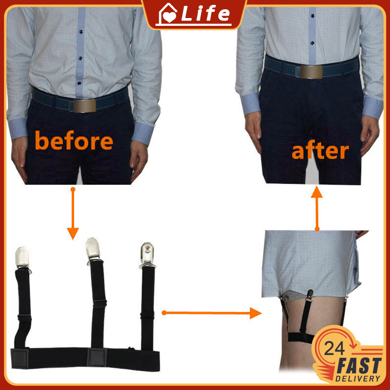 Suspender Locking Clamp Wrinkle Prevention Shirt Suspenders Leg Braces ...