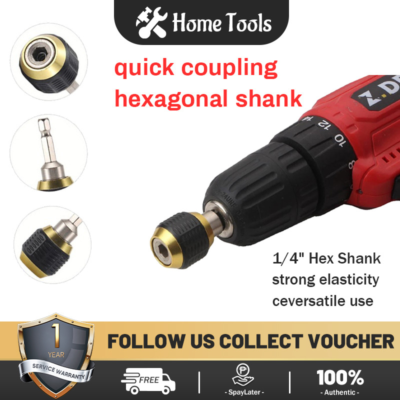 Home Tools 1/4 'Hex Shank Drill Bits Adapter Screwdriver Impact Driver ...