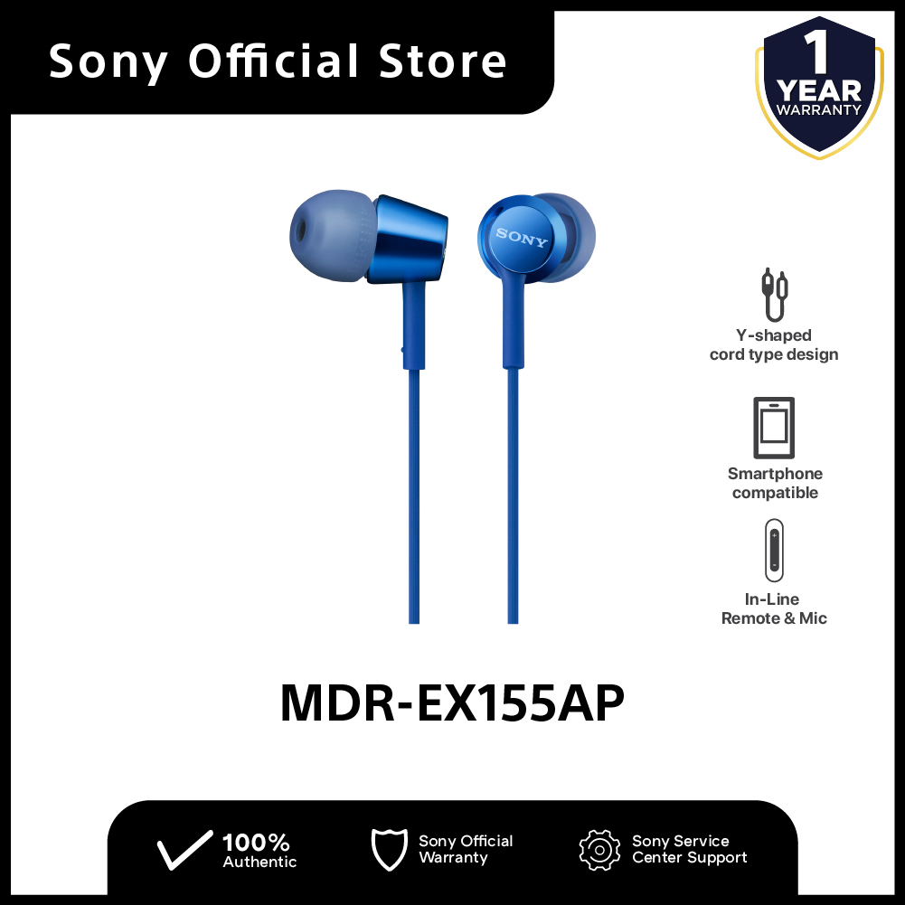 Sony MDR-EX155AP/ MDREX155AP In-Ear Headphones | Shopee Philippines