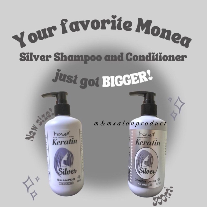 Monea silver Shampoo/ conditioner 300ml | Shopee Philippines
