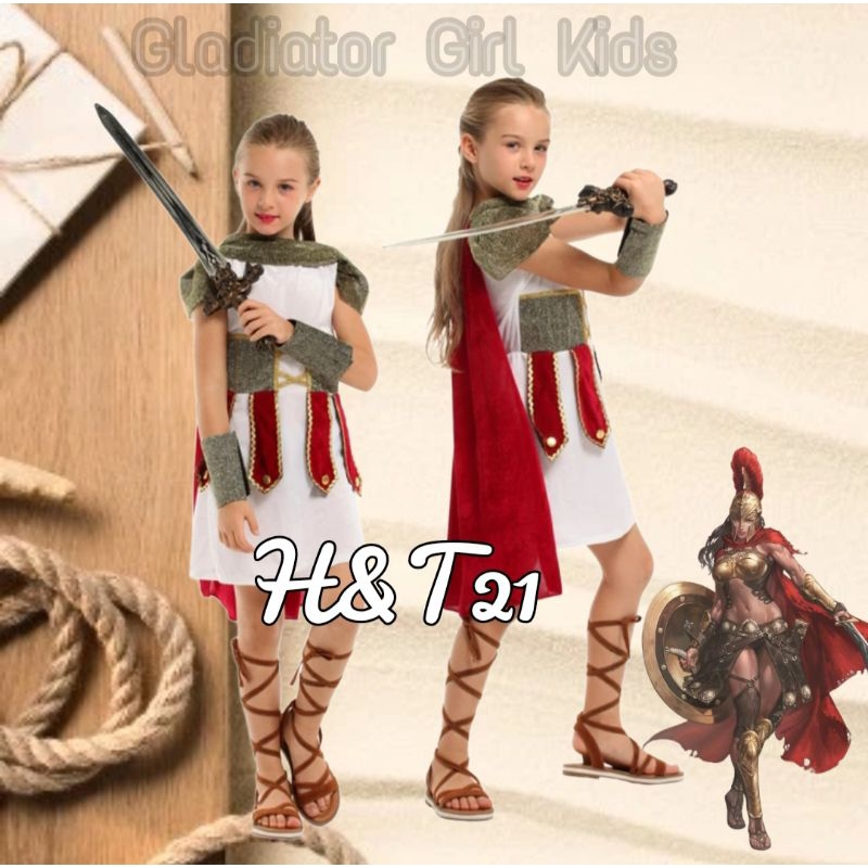GirlGladiator United (Rome)Costume for Kids | Shopee Philippines