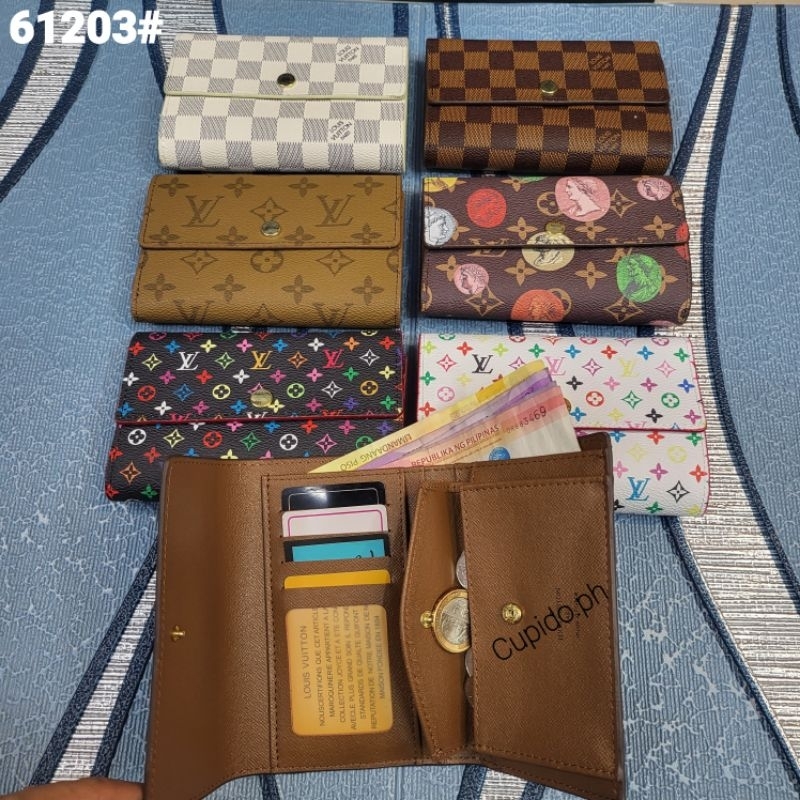 #61203 Trifold medium womens wallet(With box) | Shopee Philippines