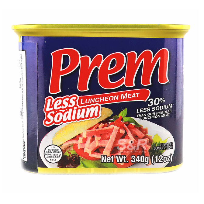 Prem Less Sodium Luncheon Meat 340g | Shopee Philippines
