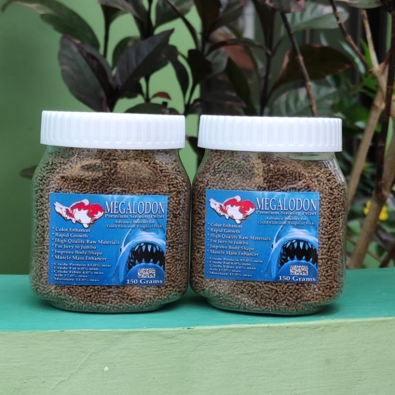 Megalodon Premium Sinking Pellet for Goldfish (150g in a jar) and all ...