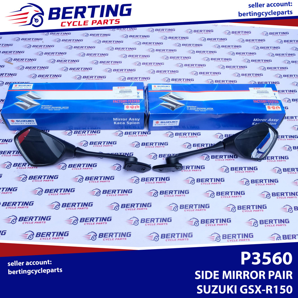SGP SIDE MIRROR Suzuki GSX-R150 GSX-R1000 Genuine 56500-17K10 56600 ...