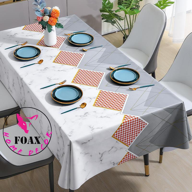 PVC table cloth, waterproof Nordic triangle table cloth dust-proof ...