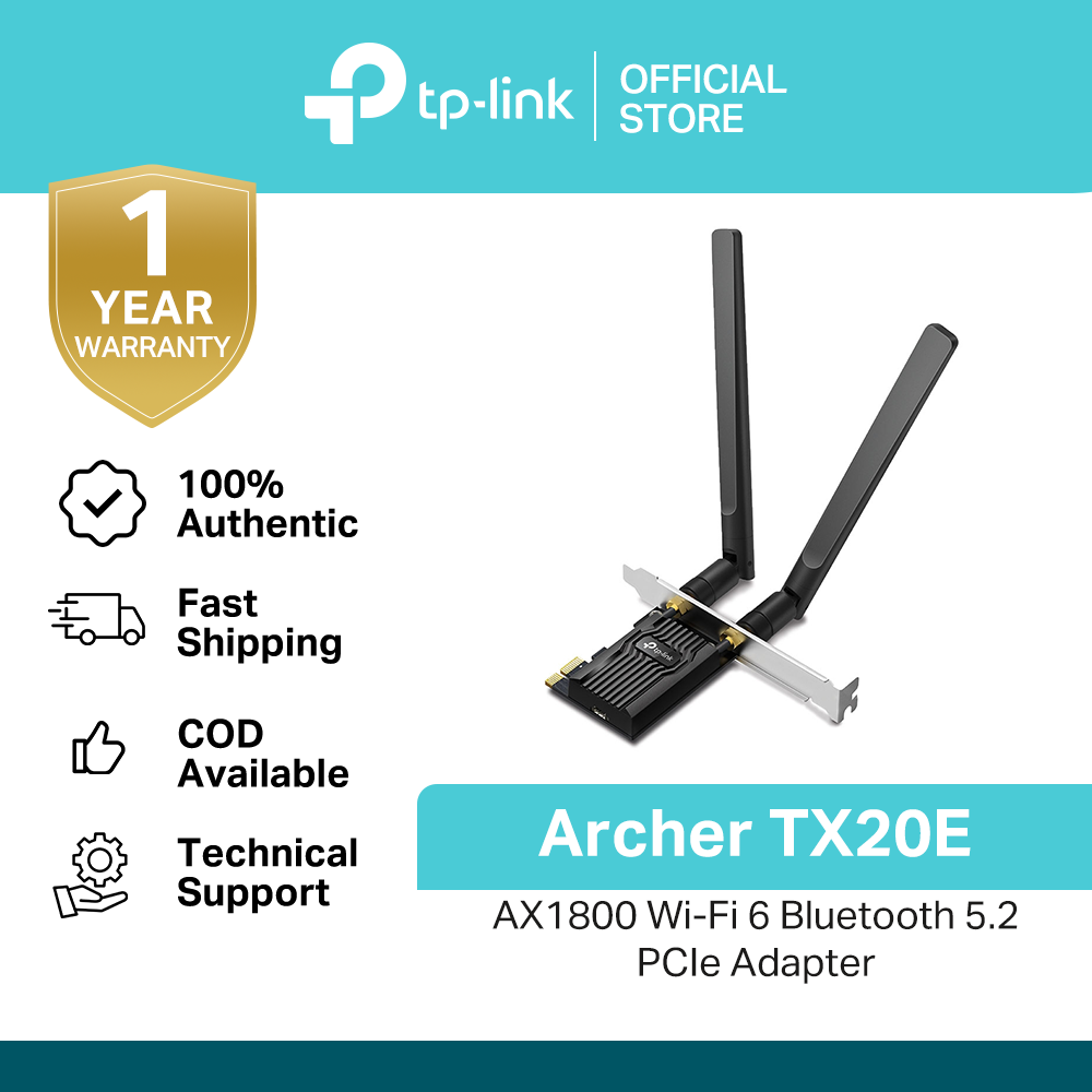 TP-Link | Archer TX20E | AX1800 | Wi-Fi 6 | Bluetooth 5.2 | PCIe ...