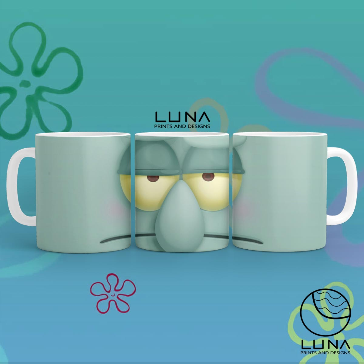 Spongebob Squarepants Mug Collection ( Mr Krabs, Squidward, Patrick ...