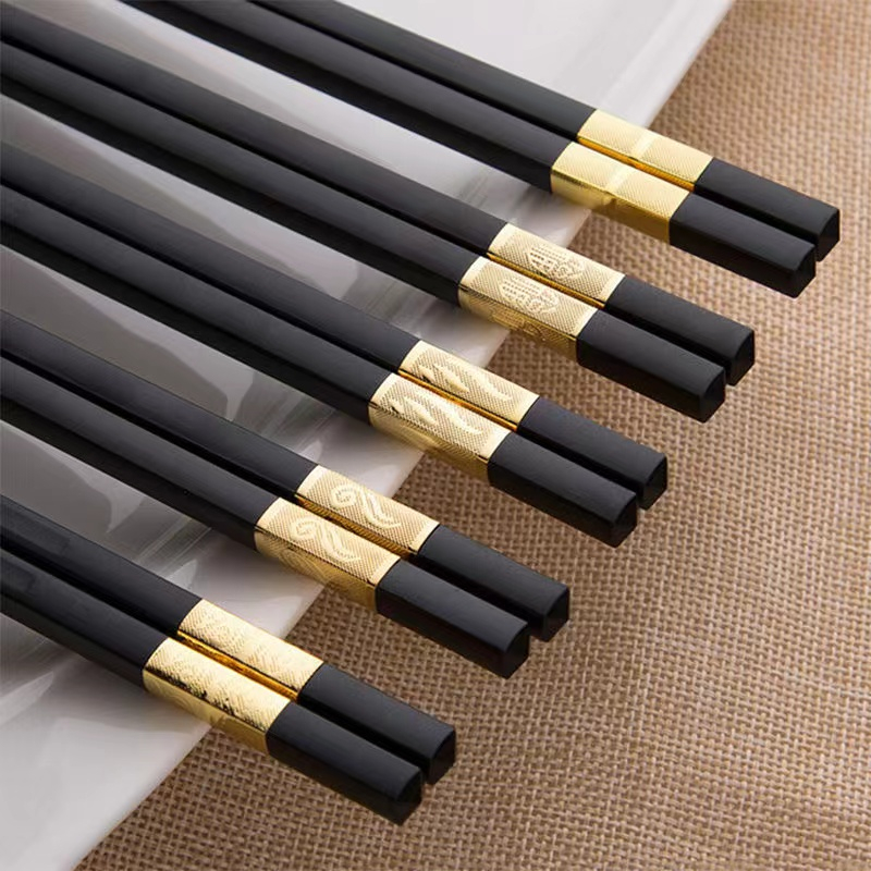 Kitchen Household Hotel High-grade Chopsticks Non-slip High Temperature ...