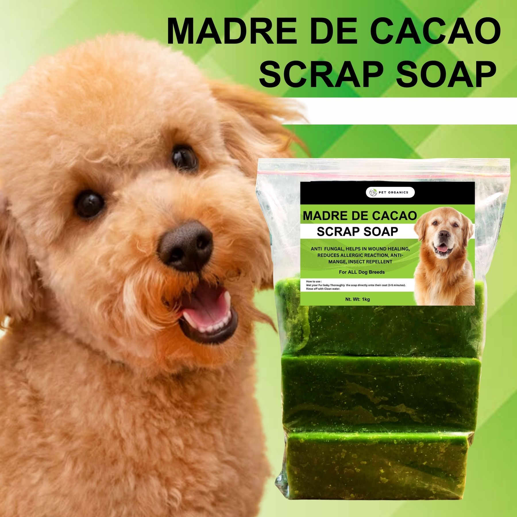Madre de cacao scrap soap | 1kg per pack | anti-fungal | anti-mange ...