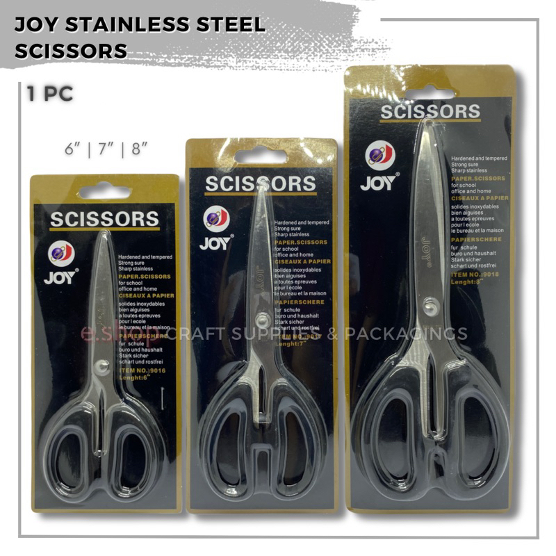 JOY Scissors Sharp Stainless Steel | Shopee Philippines