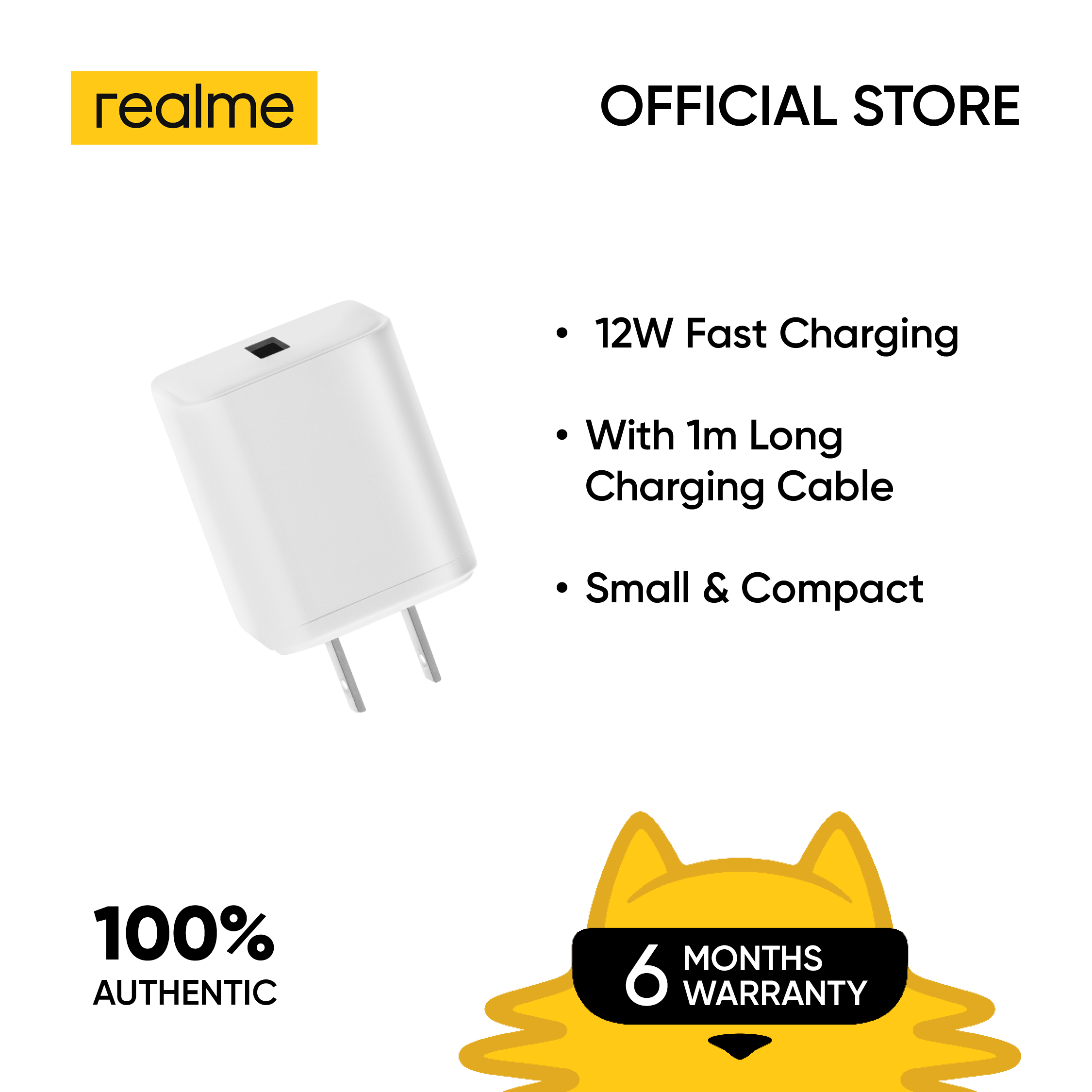 TechLife 12W Charger | 12W Fast Charging | With 1m Long Charging Cable ...