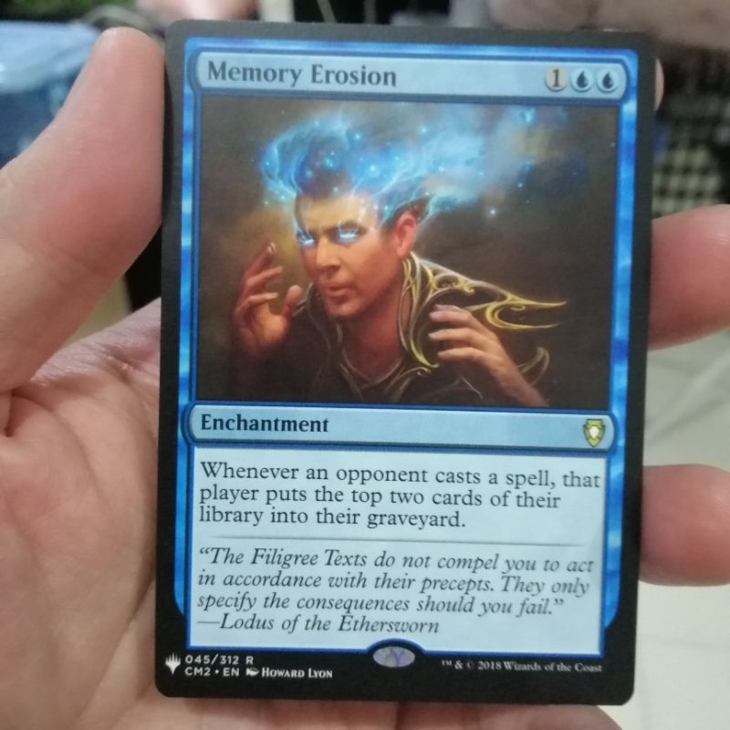 1 light play Memory Erosion CM2 MTG card magic commander EDH | Shopee Philippines