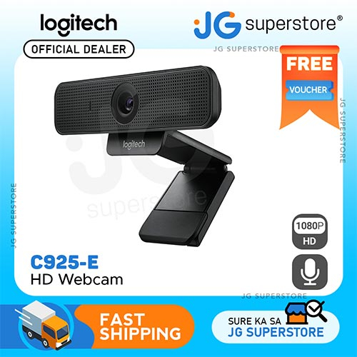 Logitech C925-E Webcam HD 1080p 30fps Video with Built-In Stereo ...