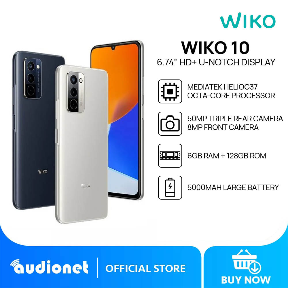 Wiko 10 Smartphone 6GB RAM 128GB ROM MediaTek Helio G37 6.74 HD Display 50MP Triple Camera ...