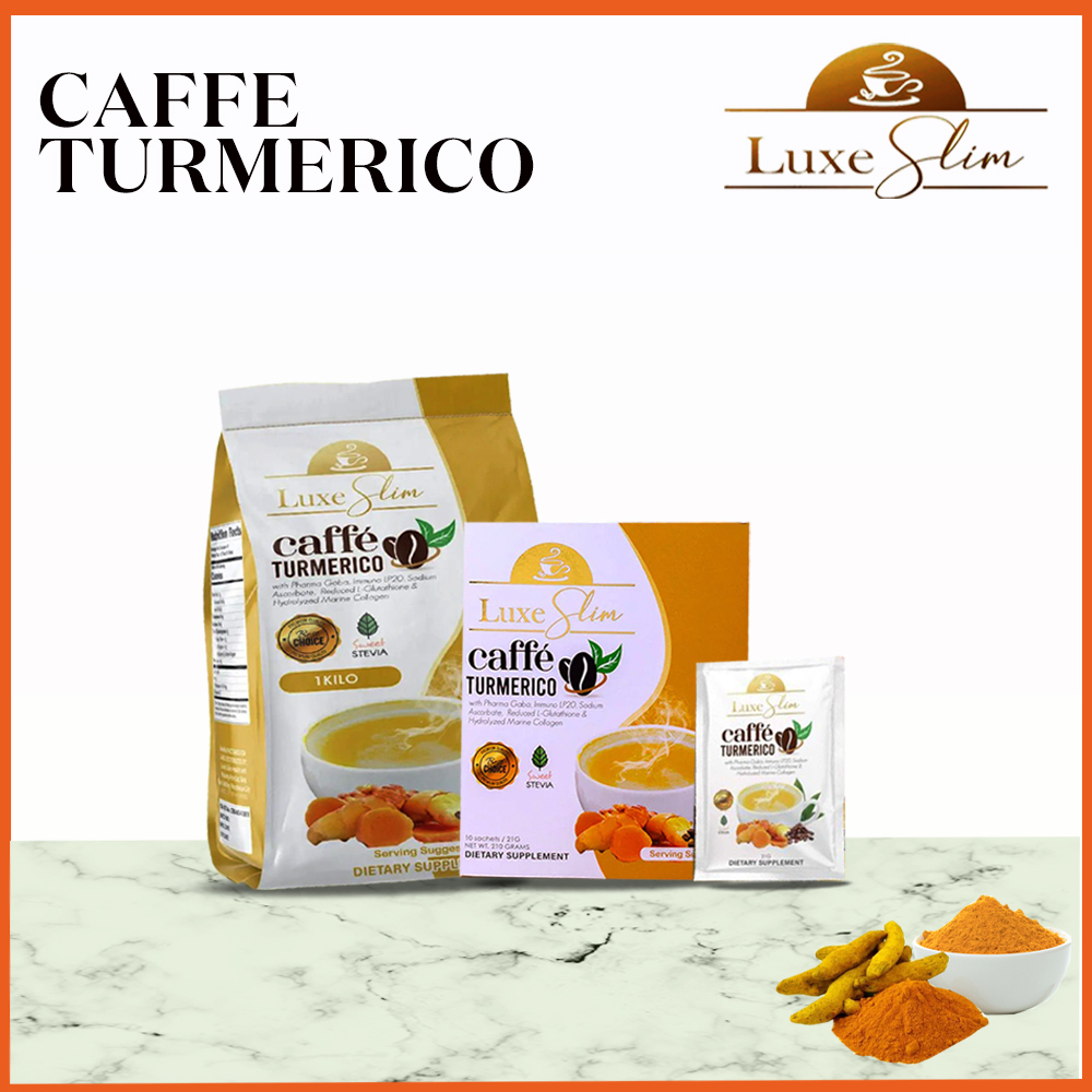 LUXE SLIM CAFFE TURMERICO 1 Kilo and in10 Sachet / 21g | Shopee Philippines