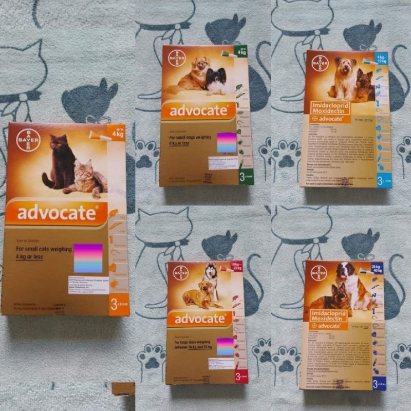 ADVOCATE for Cats and Dogs sold per PIECE and per BOX | Shopee Philippines