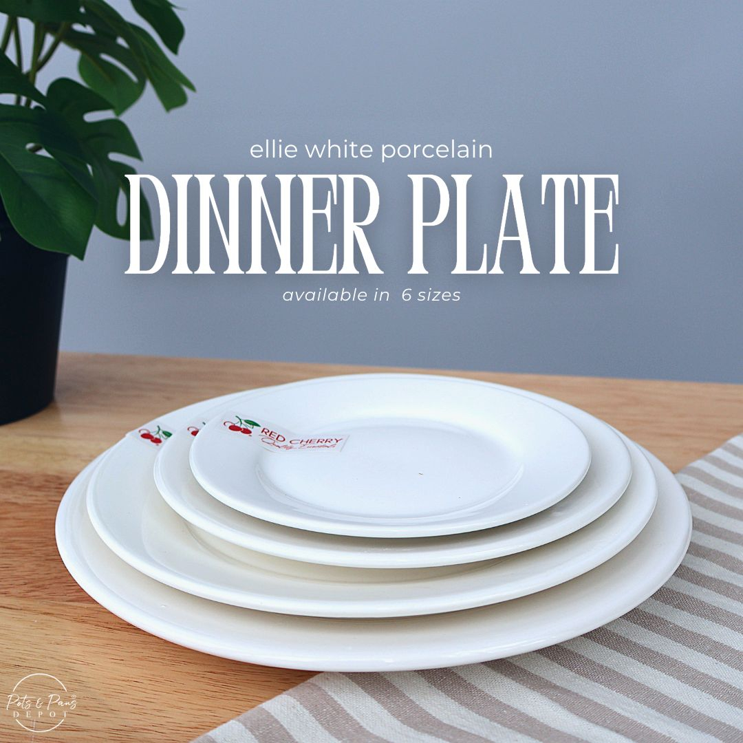 Ellie White Porcelain Dinner Plate | Shopee Philippines