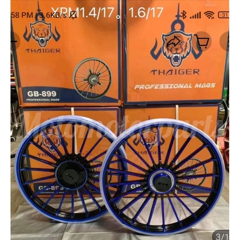 THAIGER KALESA POWER MAGS XRM 110/125 CARB/FI, WAVE 100/125, RS 125 FI ...