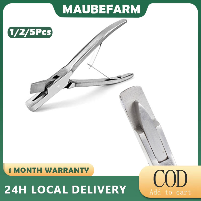 1/2/5 Pcs Piglet Stainless v type Ear Notcher Shaped Ear Tong Plier ...